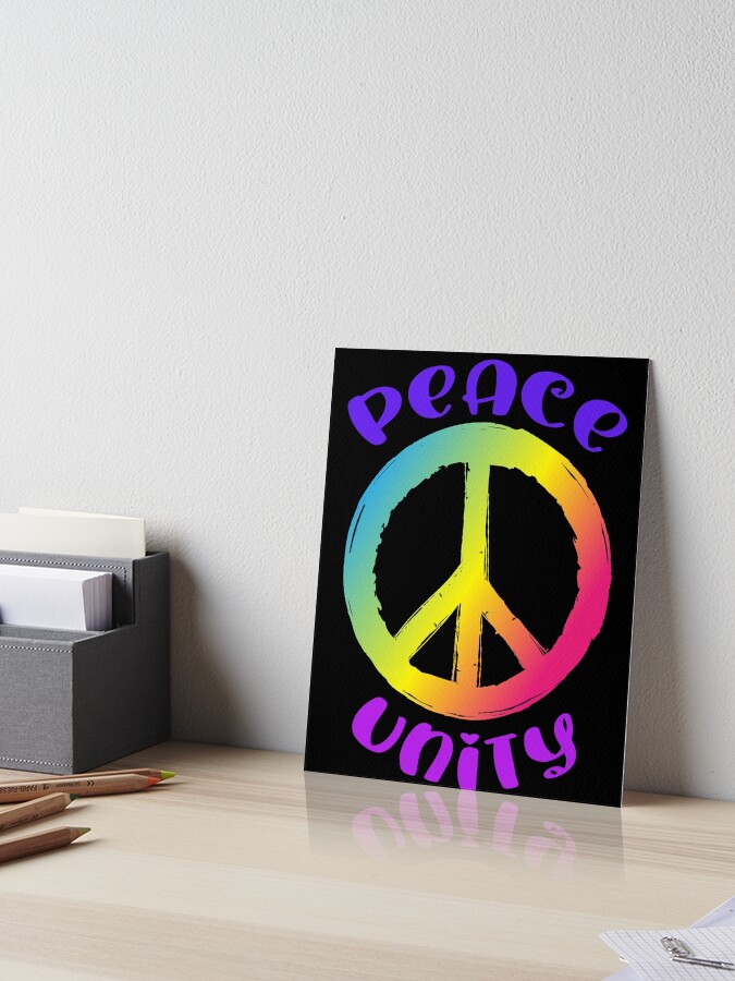 Rainbow Peace Signs Background