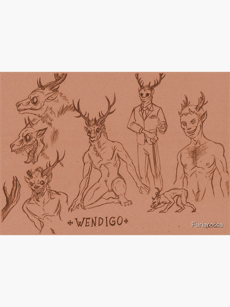 "Wendigo study" Art Print for Sale by Furiarossa | Redbubble