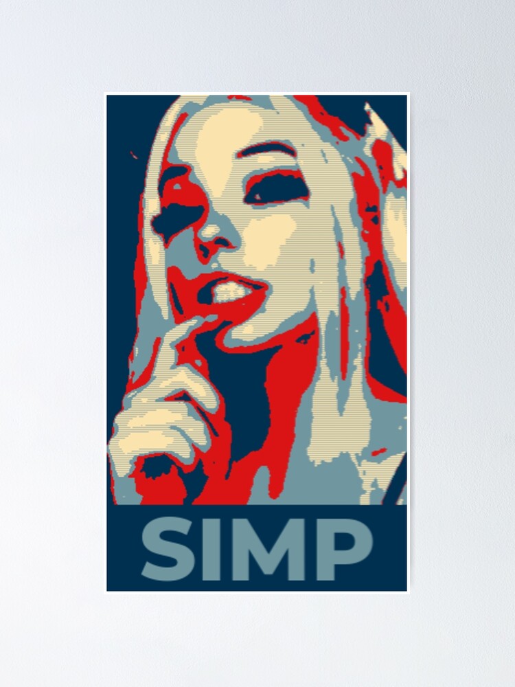 "Belle Delphine SIMP Alert" Poster for Sale by cacovell | Redbubble