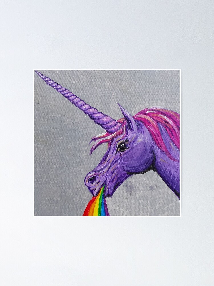 "Rainbow Unicorn" Poster by KrisFairchild | Redbubble