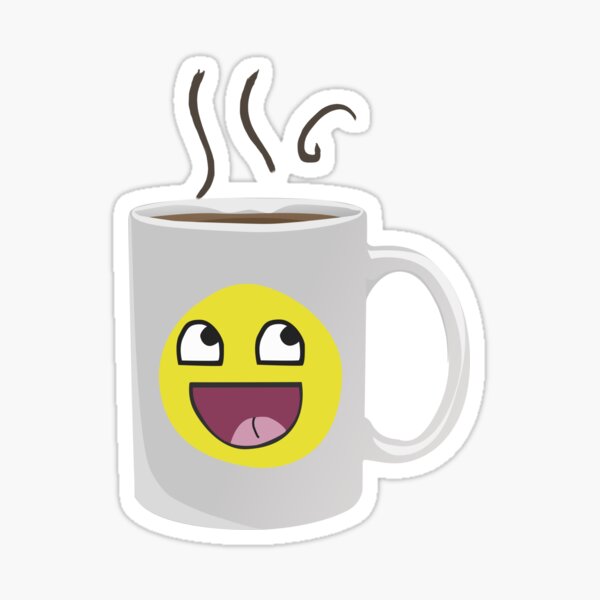 "Happy Coffee Mug" Sticker for Sale by BN-Designs | Redbubble