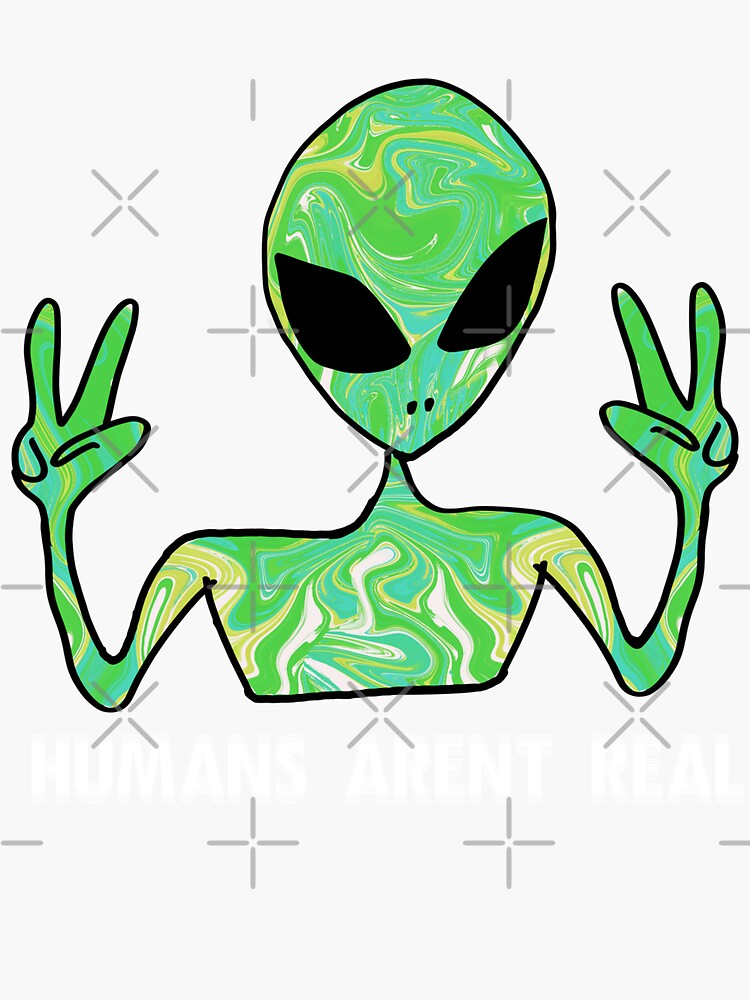 "Alien Cartoon meme" Sticker for Sale by MrPrestige | Redbubble