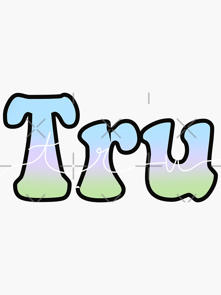 "Tru custom" Sticker for Sale by chloemadesigns | Redbubble