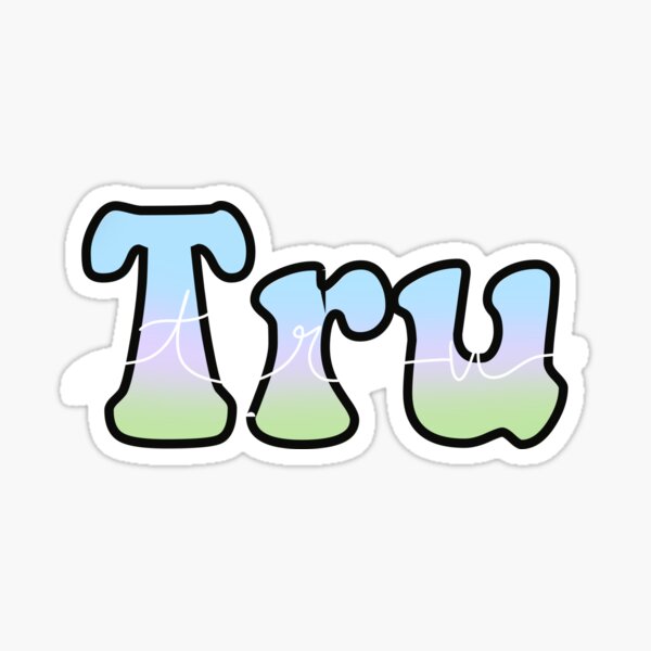 "Tru custom" Sticker for Sale by chloemadesigns | Redbubble