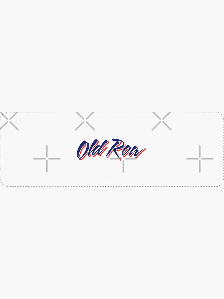 "Extra Small Old Row" Sticker by nstrasser | Redbubble