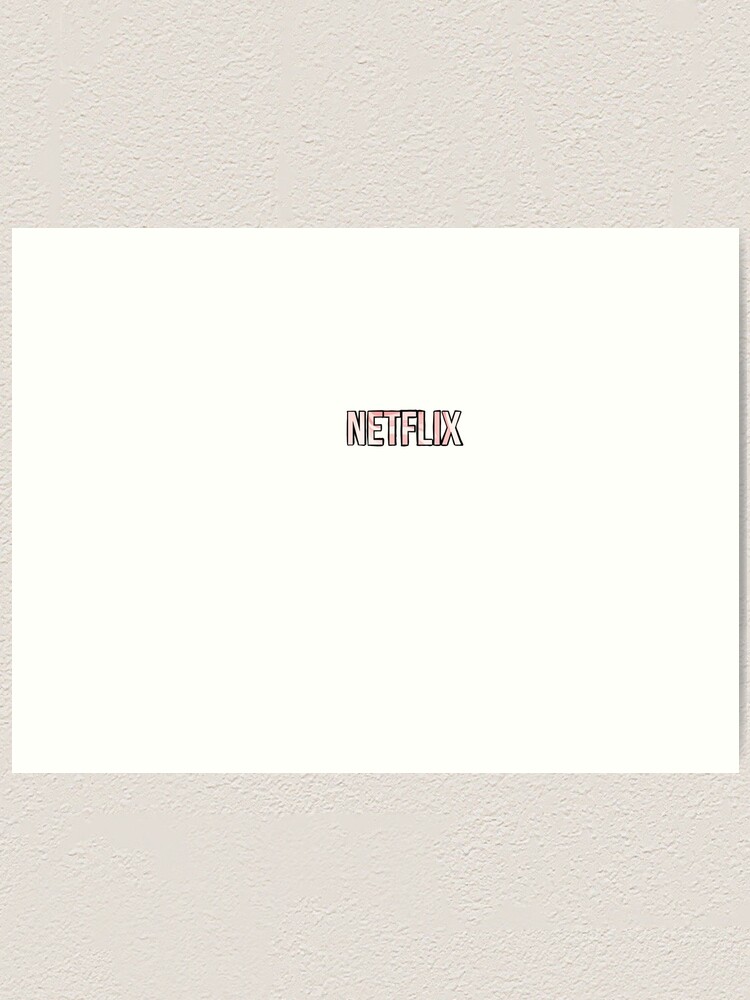"Cute pink Netflix sticker " Art Print for Sale by aimeecarlaw | Redbubble