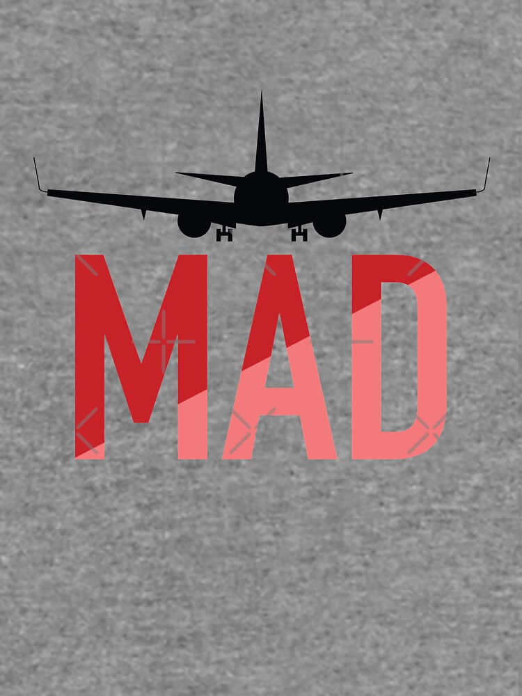 "MAD- Madrid Airport Code for Travel Lovers" Lightweight Sweatshirt for ...
