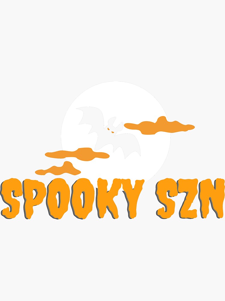 "SPOOKY SZN." Sticker for Sale by farhatkhanfir | Redbubble