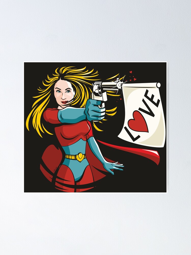 "Love Gun" Poster by jamieleeart | Redbubble