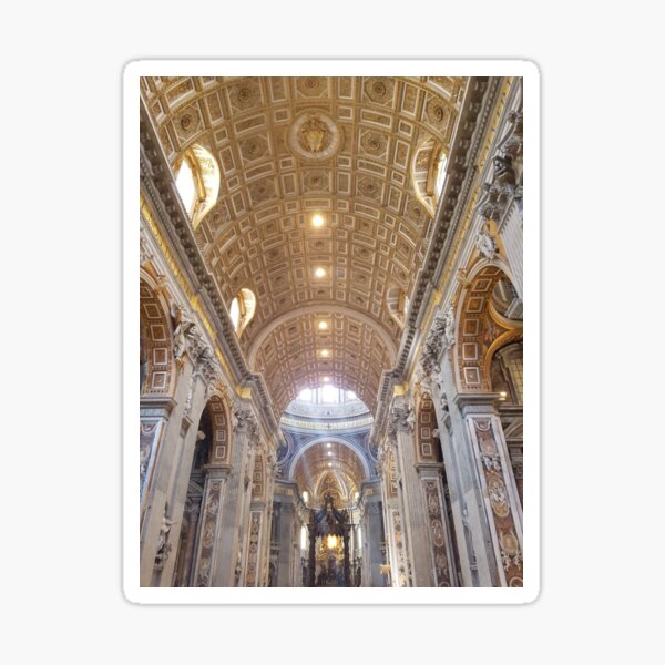 "rome st peters basilica" Sticker by bekindclothing- | Redbubble