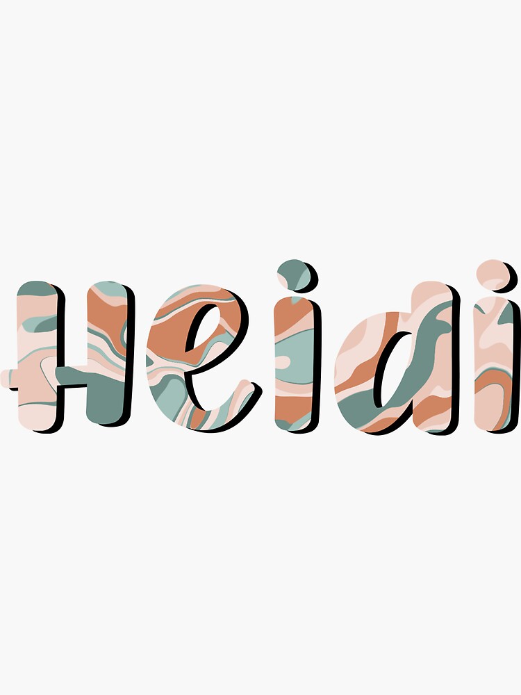 "Heidi Custom" Sticker for Sale by AmandazDesigns | Redbubble