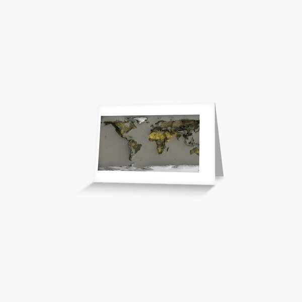 "Stylized World Map" Greeting Card by MGibsonDesigns | Redbubble