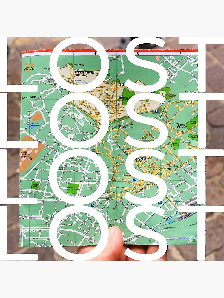 "Lost while searching for directions on city map " Photographic Print ...