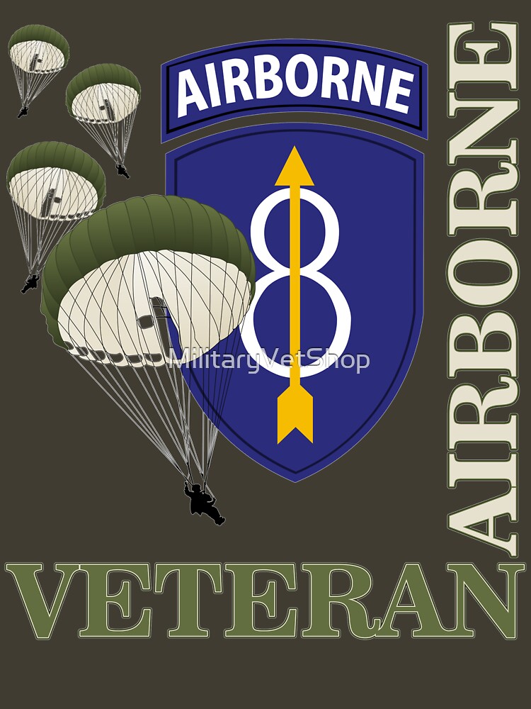 "Airborne Veteran 8th Infantry Division" Essential T-Shirt for Sale by ...