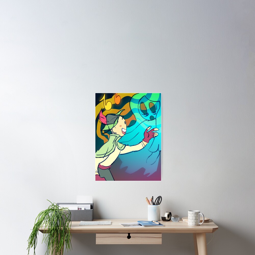 "Wandersong Bard and Ghost Princess Vibing" Poster by novalich | Redbubble