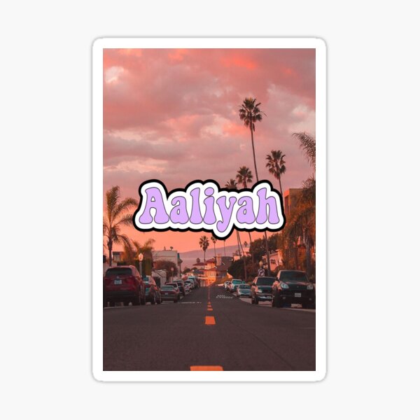 "Aaliyah custom" Sticker for Sale by emilyshieldss | Redbubble