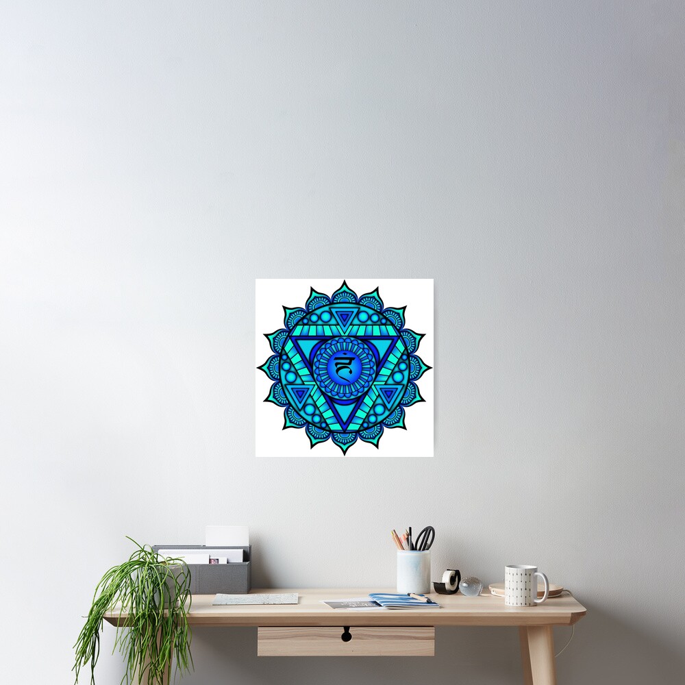 "Throat Chakra Symbol" Sticker for Sale by SeedofAscension | Redbubble