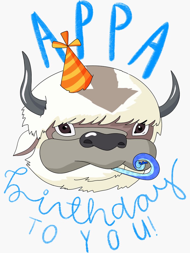 "Appa Birthday to you" Sticker by isazo | Redbubble