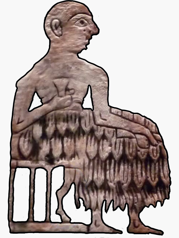 "Sumerian Casual" Sticker for Sale by Delvinacht | Redbubble