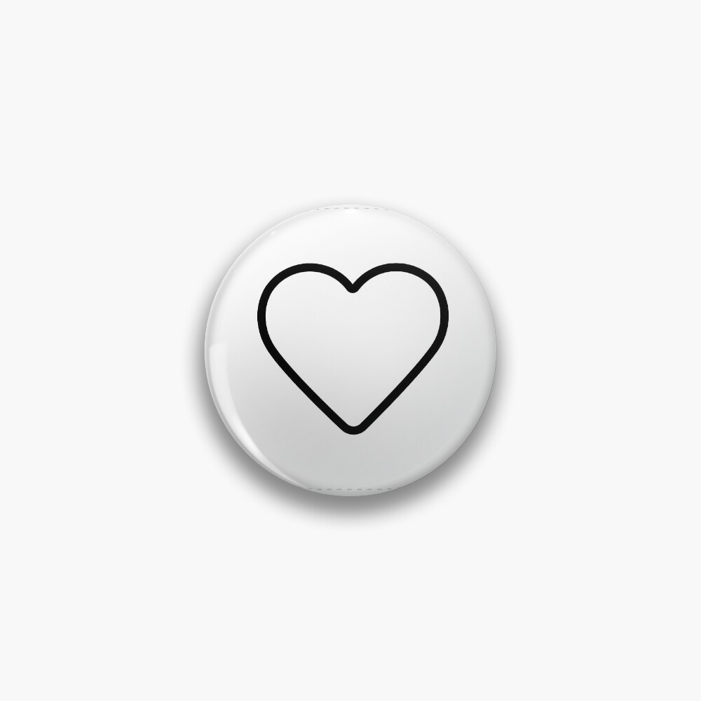 "Extra Small Heart Outline" Sticker for Sale by nstrasser | Redbubble