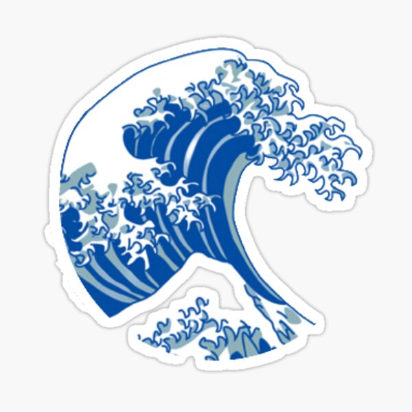 "wave masks" Sticker for Sale by PetrousBrothers | Redbubble