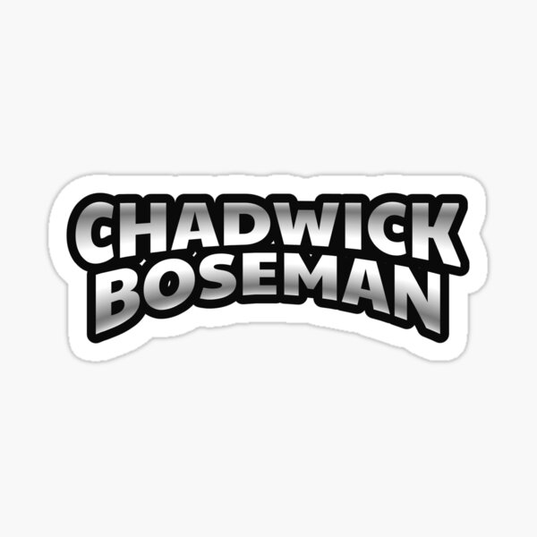 "Chadwick Aaron Boseman" Sticker for Sale by Orangechic | Redbubble