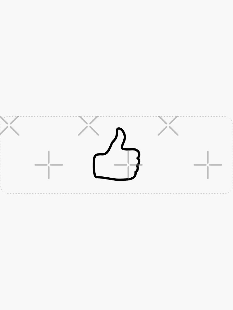"Extra Small Thumbs Up" Sticker for Sale by nstrasser | Redbubble