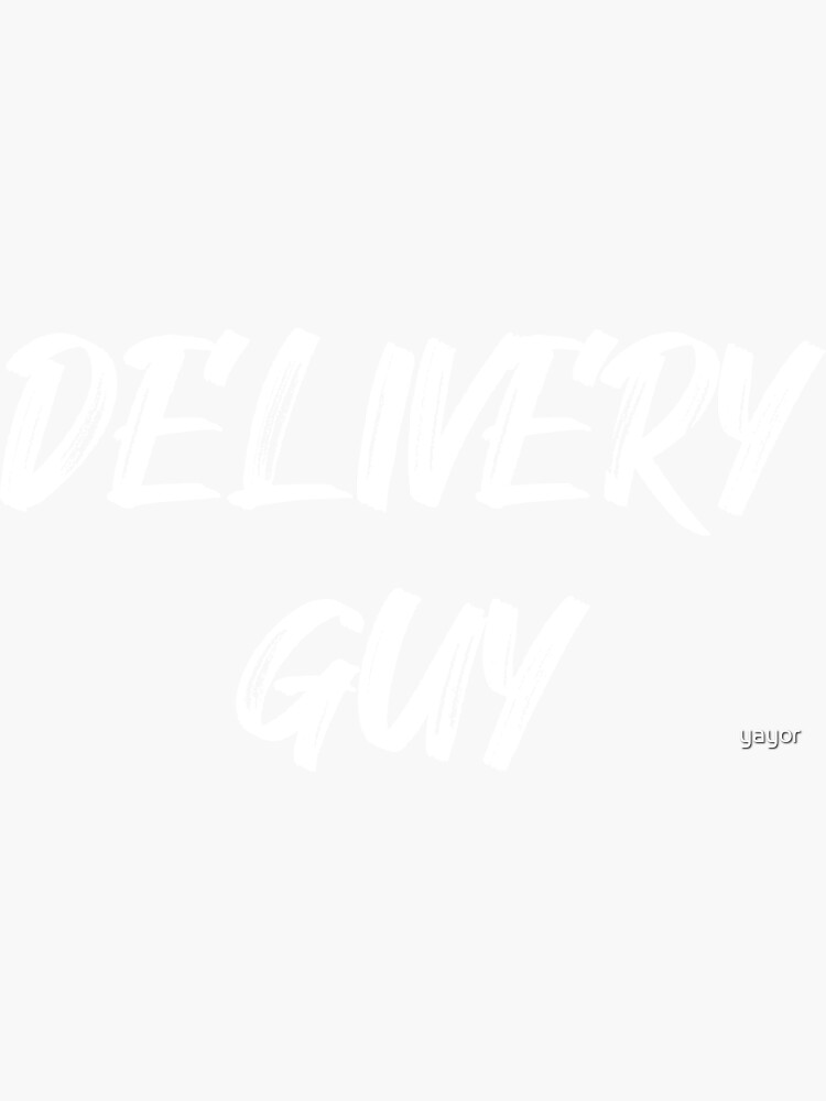 "Delivery boy" Sticker by yayor | Redbubble