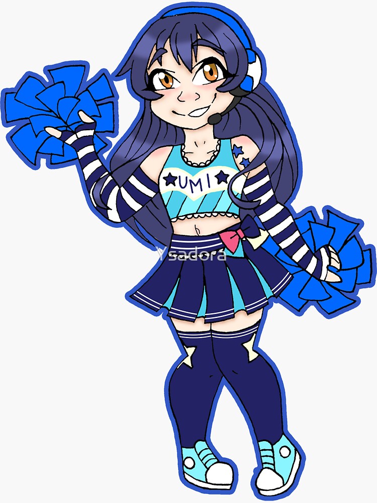 "Umi Cheer" Sticker by Ysadora | Redbubble