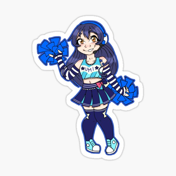 "Umi Cheer" Sticker by Ysadora | Redbubble