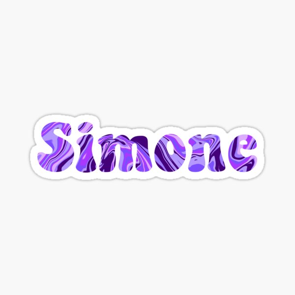 "Simone " Sticker by fragmentedart | Redbubble