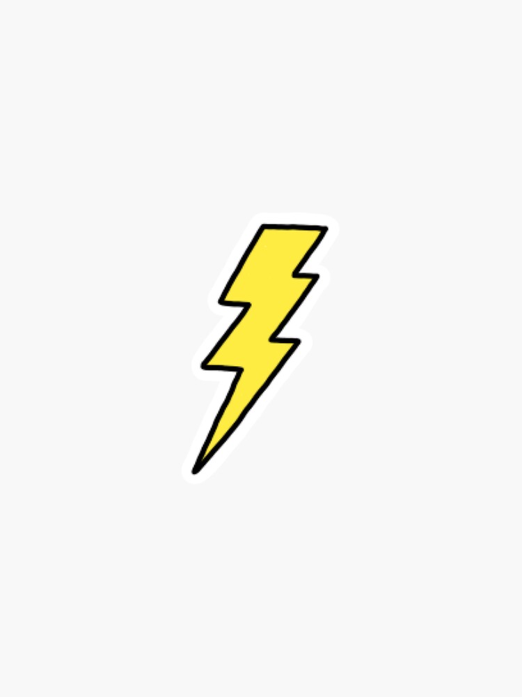 ""Lightning" Sticker" Sticker by sfcox07 | Redbubble