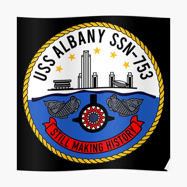 "USS Albany SSN-753 Los Angeles-class Submarine Badge Crest Gift ...