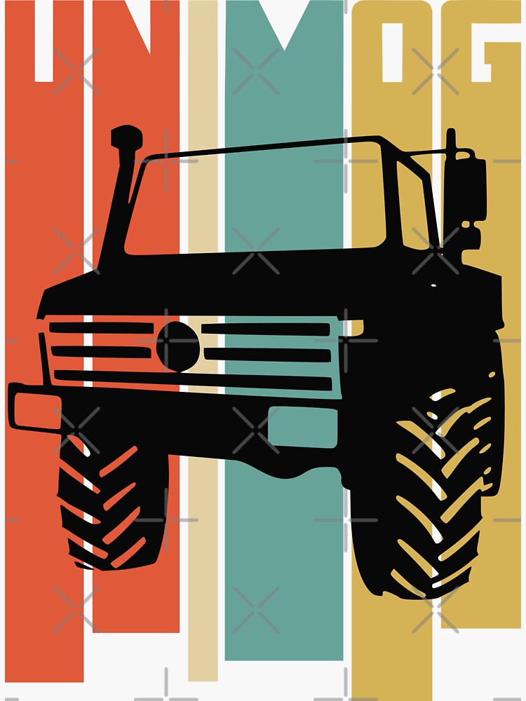 "Unimog Retro" Sticker for Sale by Groenendijk | Redbubble