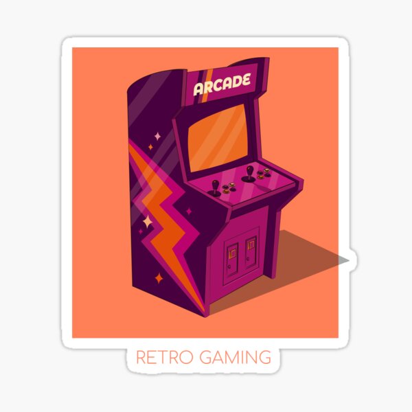 "Retro Gaming" Sticker by noahzboxvintage | Redbubble