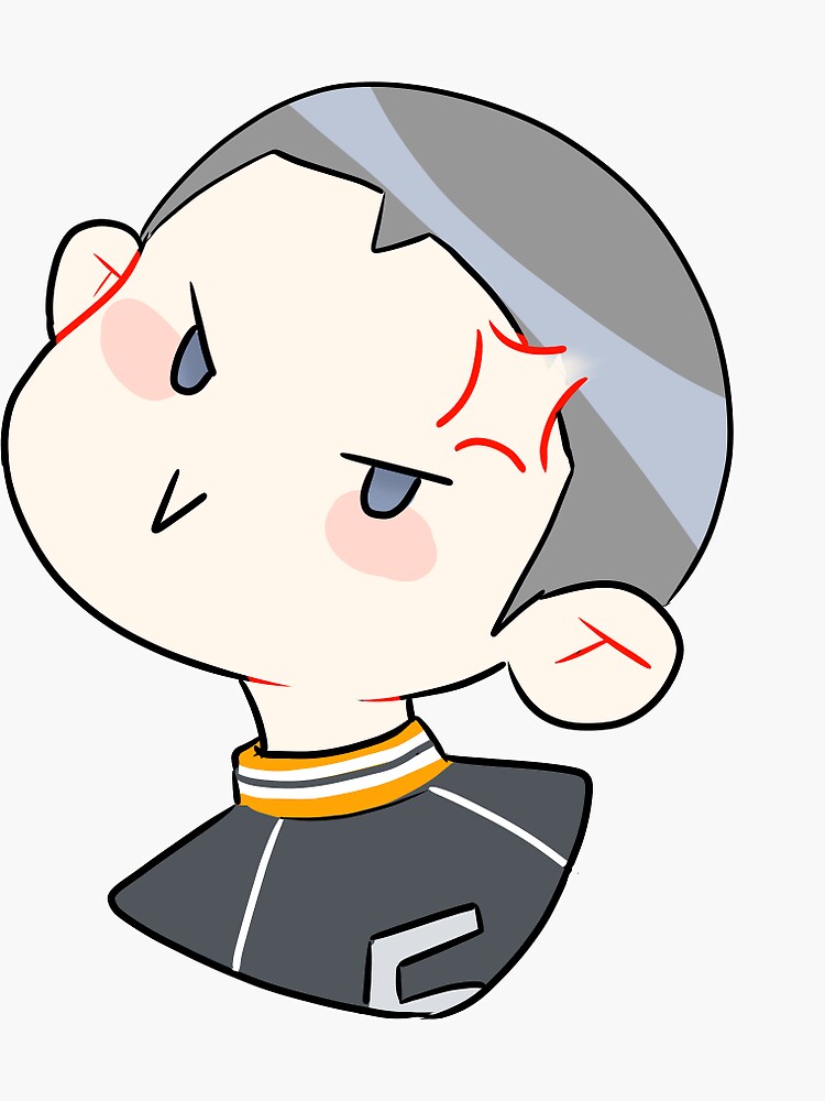 "Chibi Tanaka: Haikyuu" Sticker by Icon-ink | Redbubble