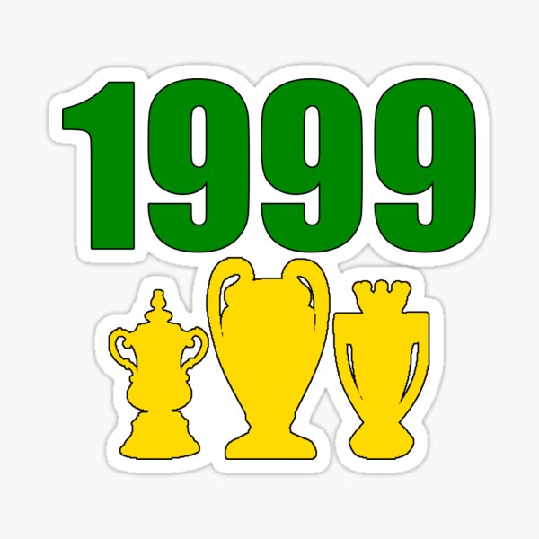 "Man Utd 1999 Trophies" Sticker for Sale by UnitedForever | Redbubble