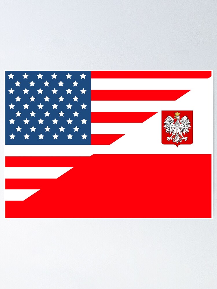 "Polish american Polska flag poland " Poster for Sale by Homedecormmd ...