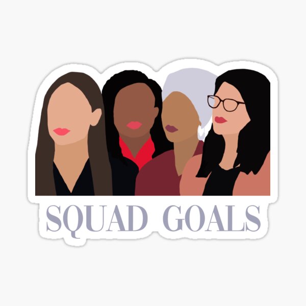 "The squad" Sticker for Sale by freyanangle | Redbubble