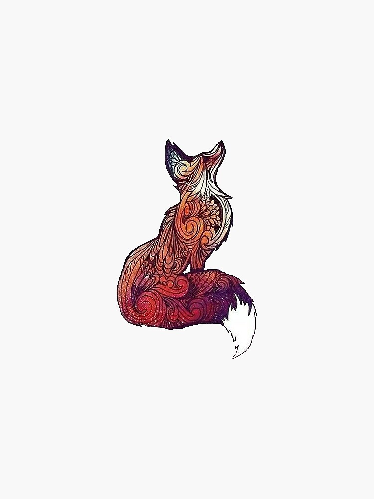 "ARTSY FOX" Sticker by SushiUnicorn123 | Redbubble