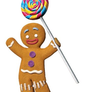"Shrek Gingerbread Man Gingy" Sticker for Sale by ariannacerv | Redbubble