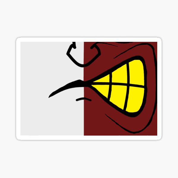 "2 Faced Mask" Sticker for Sale by kimchiskate | Redbubble