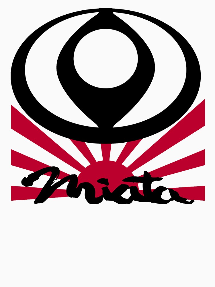 "MAZDA Miata MX-5 Logo「BLACK PRINT」" T-shirt for Sale by politino ...