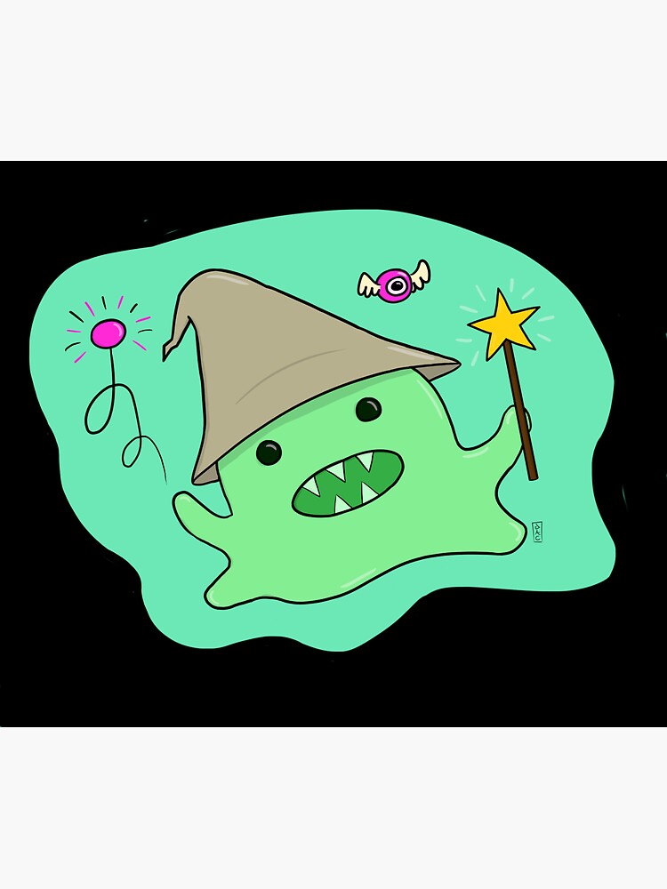 "Slime Wizard " Sticker for Sale by JankyJackal | Redbubble