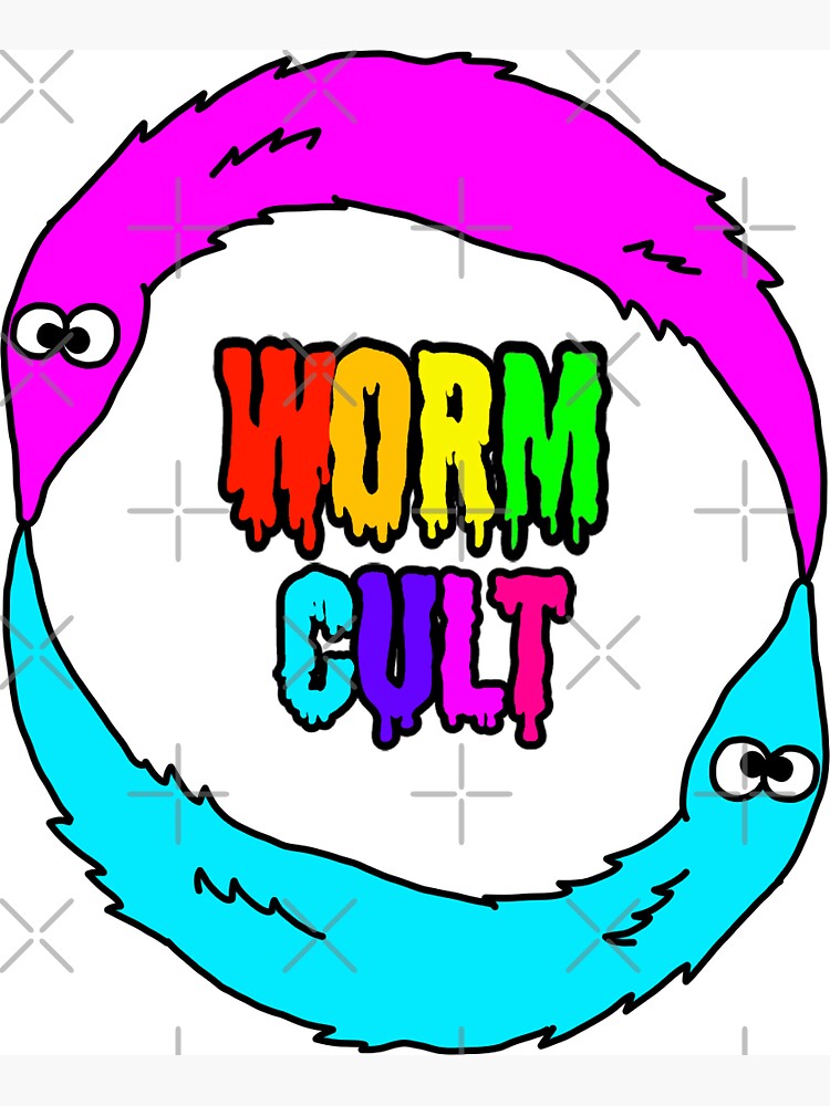 "Worm on a string worm cult ouroboros funny meme" Magnet by ...