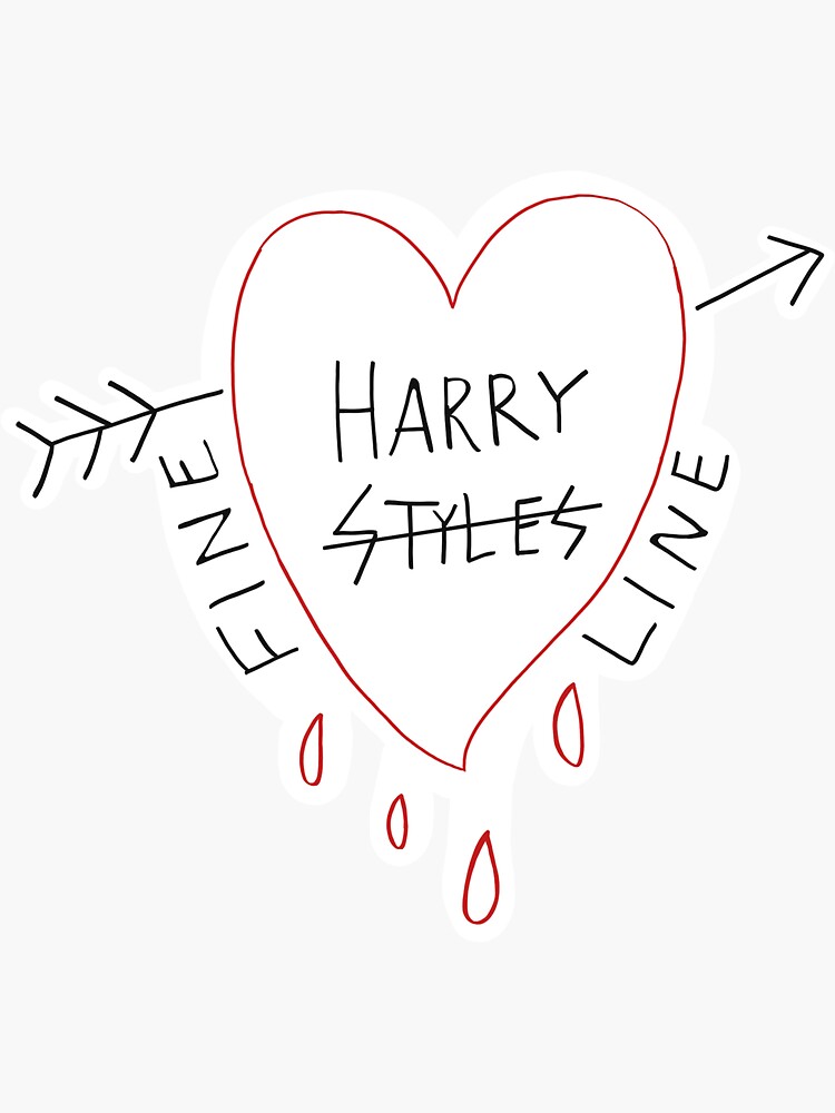 "Harry heart " Sticker for Sale by designedbymae | Redbubble