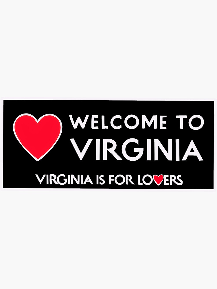 "Welcome to Virginia" Sticker for Sale by acderrick | Redbubble