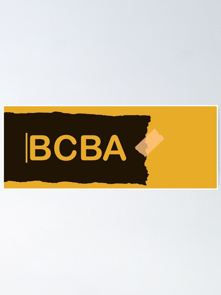 "BCBA torn paper" Poster by fareehaahmed | Redbubble