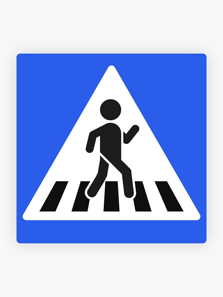 "Crosswalk" Sticker for Sale by Lapshin | Redbubble