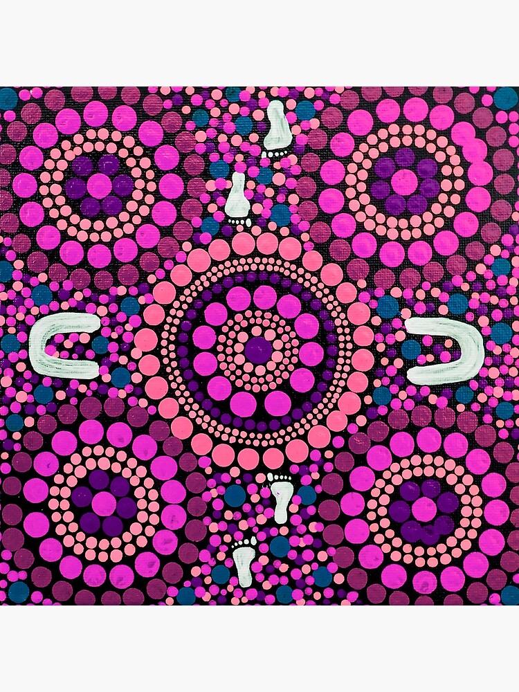 "Aboriginal Art Pink Desert Walk" Photographic Print by GhostGumDesigns ...